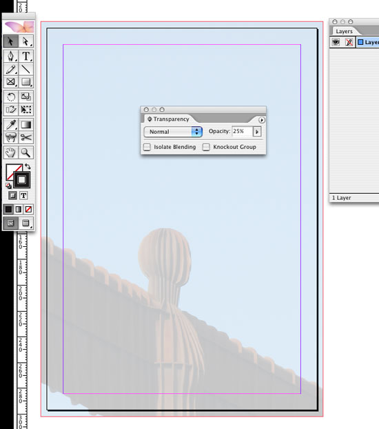 InDesign Transparency And Faded Background Image Effects